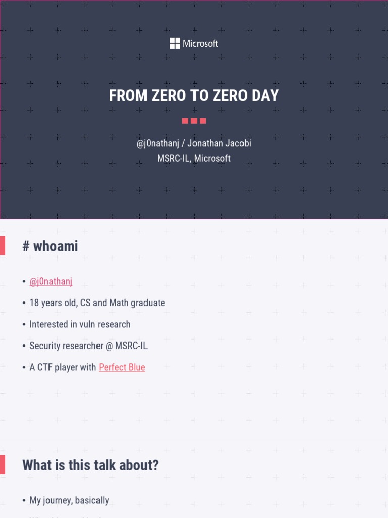 From Zero To Zero Day | PDF | Java Script | Array Data Structure