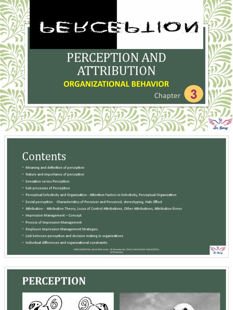 OB Chapter 3 | PDF | Perception | Senses