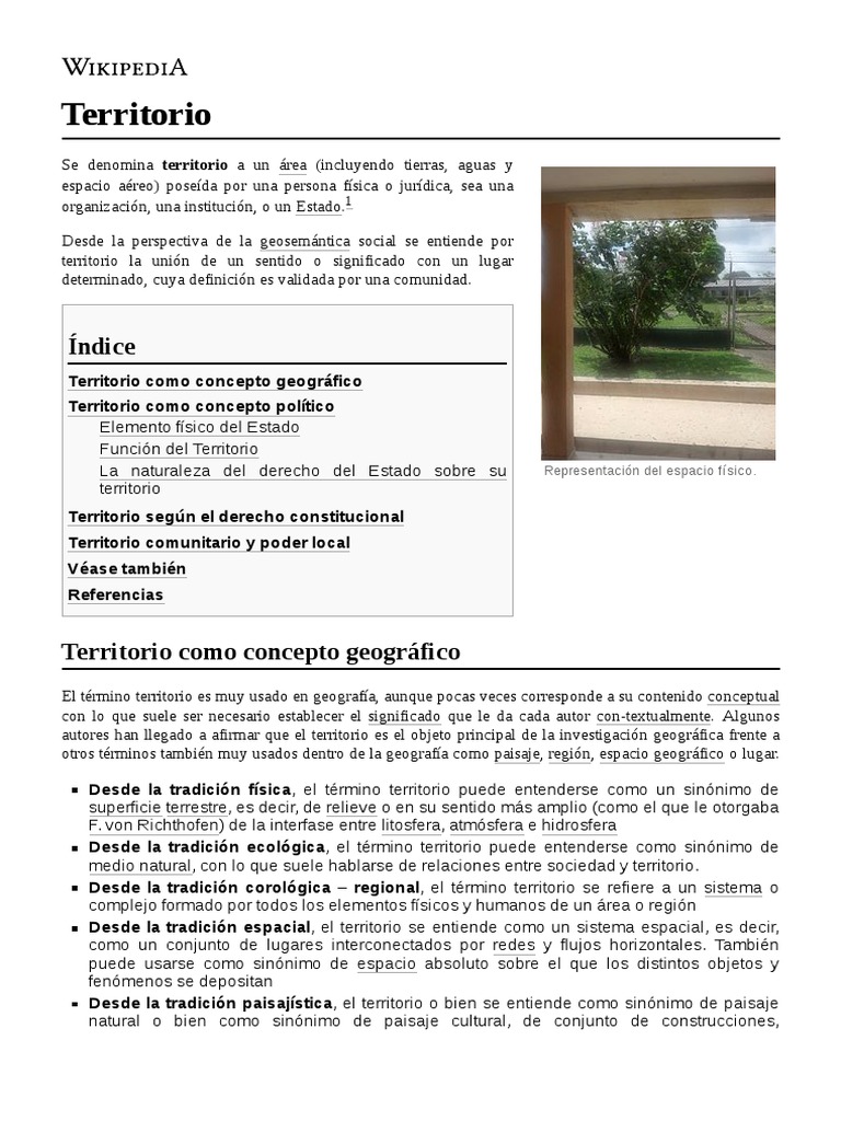 Territorio | PDF | Geografía | Estado (política)