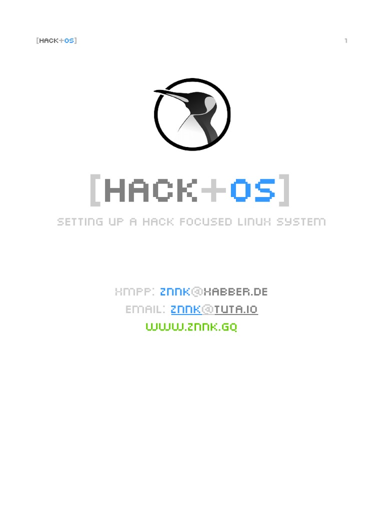 Setting Up A Hack Focused Linux System: ZNNK ZNNK | PDF | Booting ...