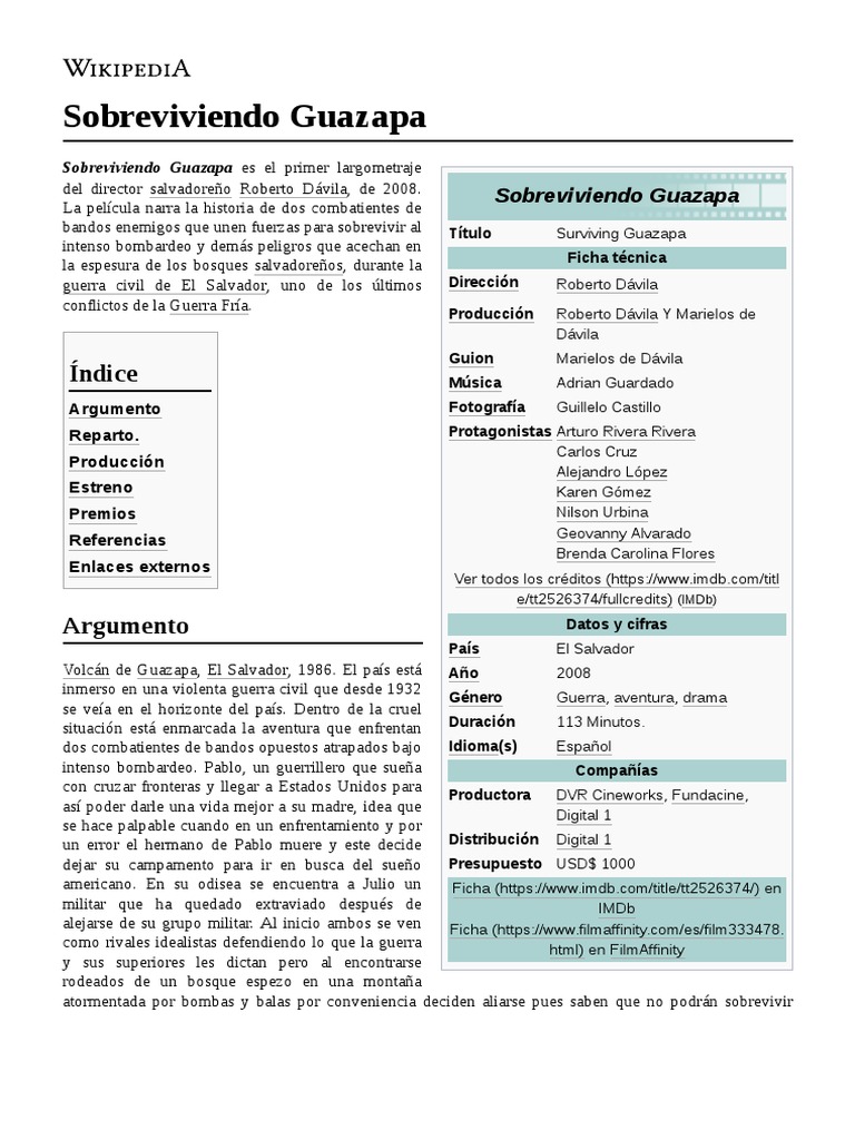 Sobreviviendo_Guazapa | PDF | El Salvador