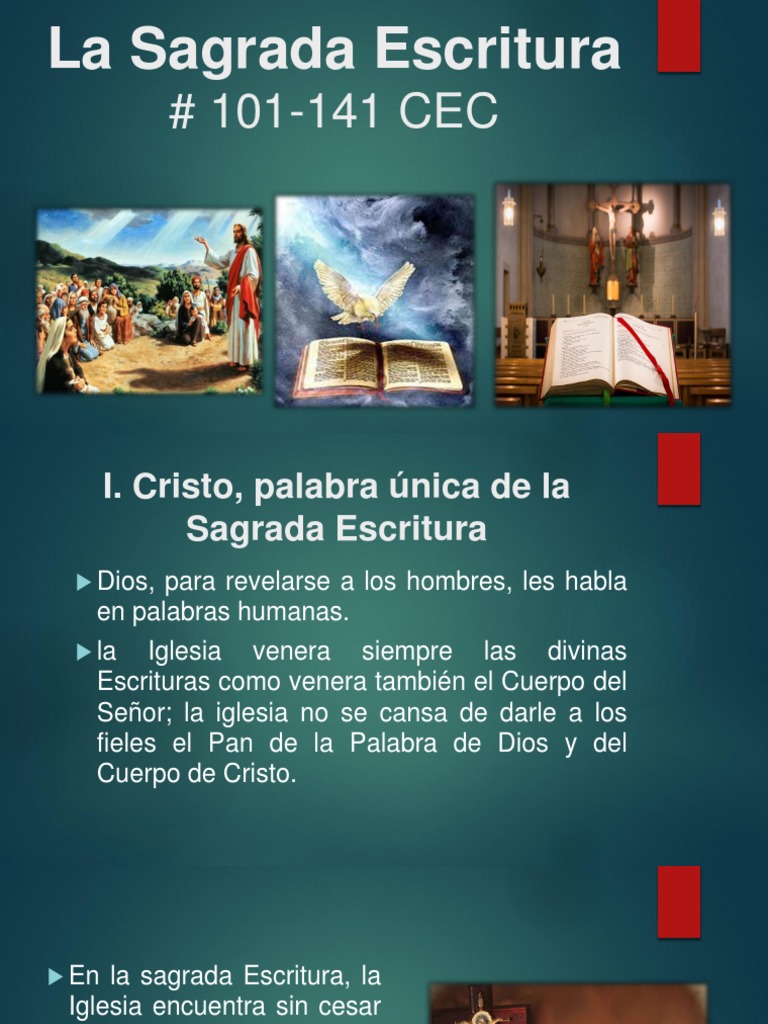 La Sagrada Escritura | PDF | Evangelios | Jesús