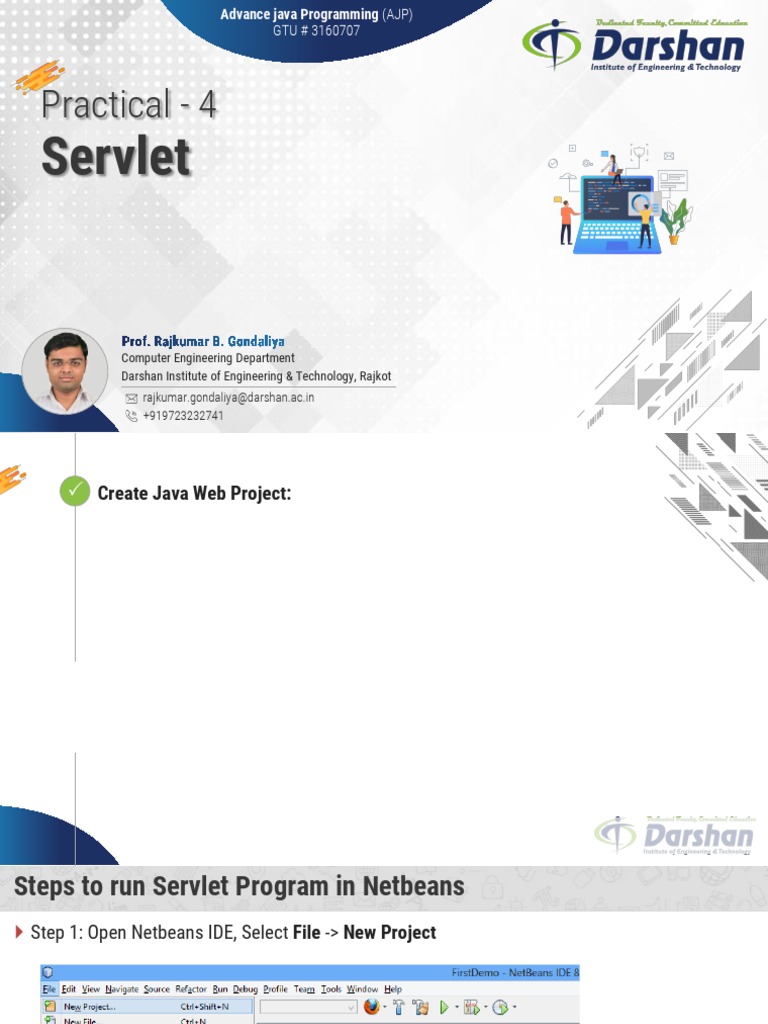 Practical 4 Servlet Demo | PDF | Computer Programming | Software Engineering