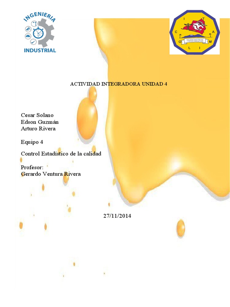 Toaz - Info Actividad Integradora 4 PR | PDF | Desviación Estándar | Muestreo (Estadísticas)