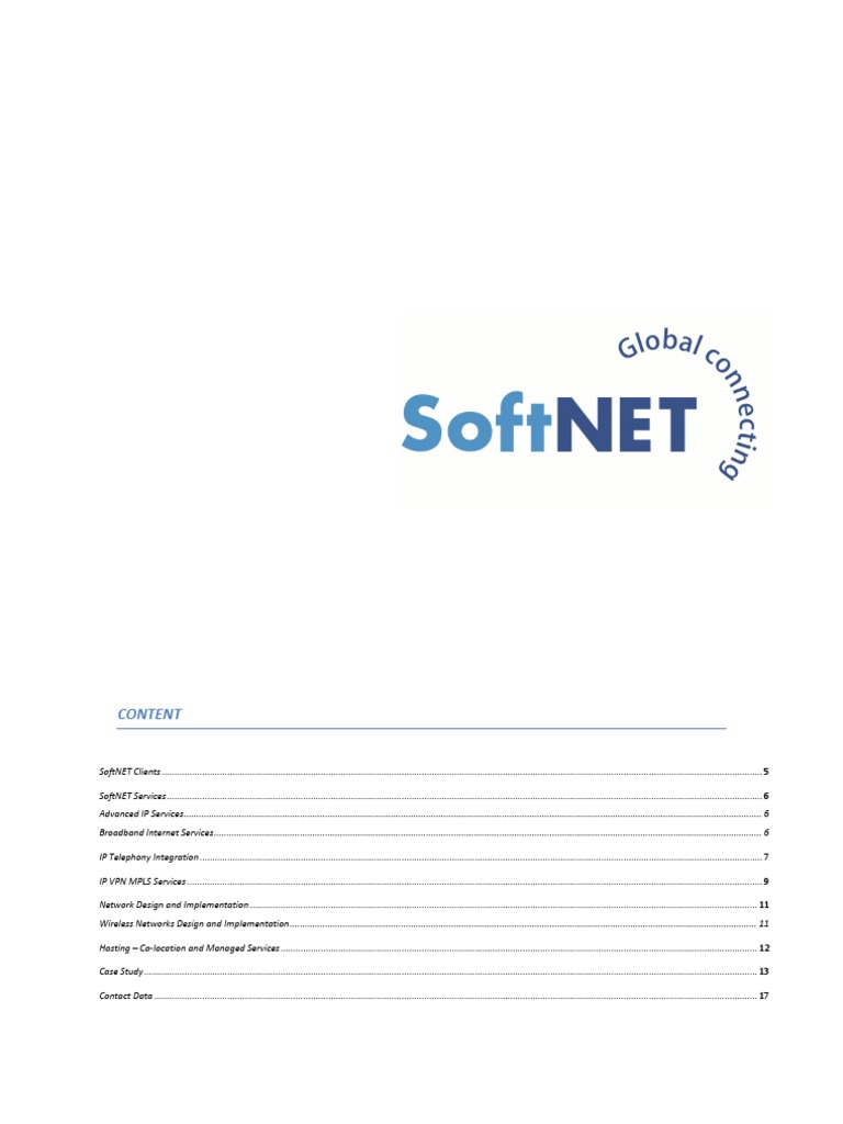 SoftNET EU - General Presentation | PDF | Virtual Private Network ...
