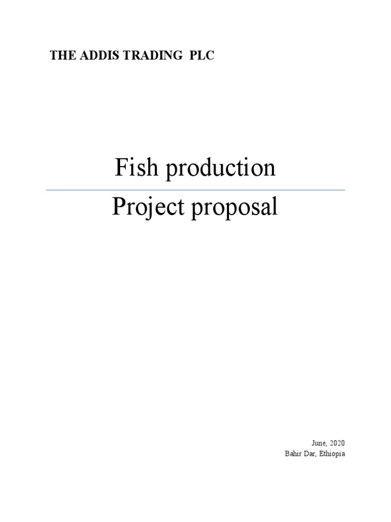 Fish Production Project Proposal | PDF | Expense | Investing