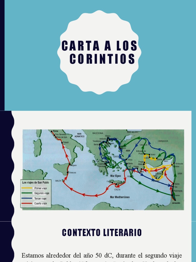 I Carta A Los Corintios | PDF | Pablo el apóstol | imperio Romano