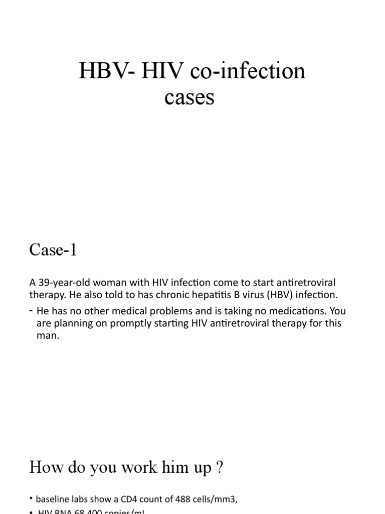 HBV-HIV Co-Infection Case Studies | PDF