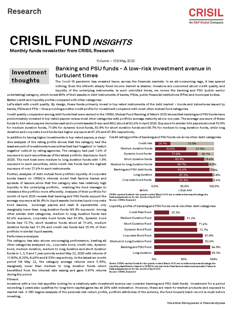 crisil-fund-insights-banking-and-psu-funds-a-low-risk-investment-avenue