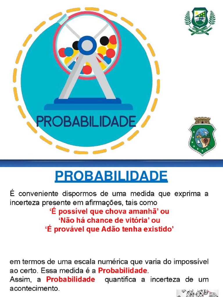 Aula 01 - Probabilidade - 2° Ano F | PDF | Probabilidade | Teoria da ...