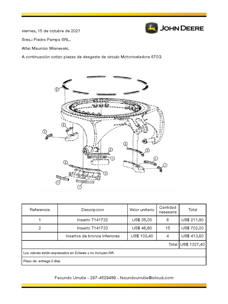 Insertos Circulo 670G | PDF