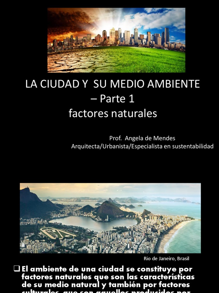 La Ciudad y Su Medio Ambiente Parte1 | PDF | Entorno natural ...