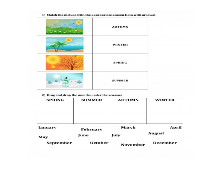 Actividad de Repaso de Las Estaciones para 4°, 5° y 6° | PDF
