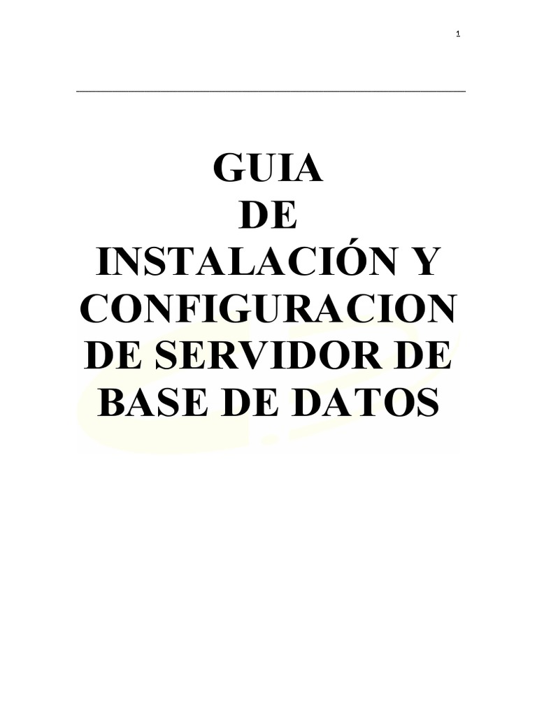 Guia de Instalacion de Servidor - Postgres Datos | PDF | Postgre Sql | Ingeniería de software