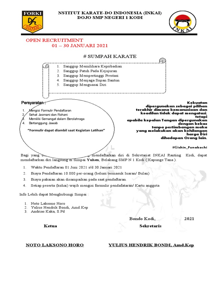 Formulir Inkai | PDF