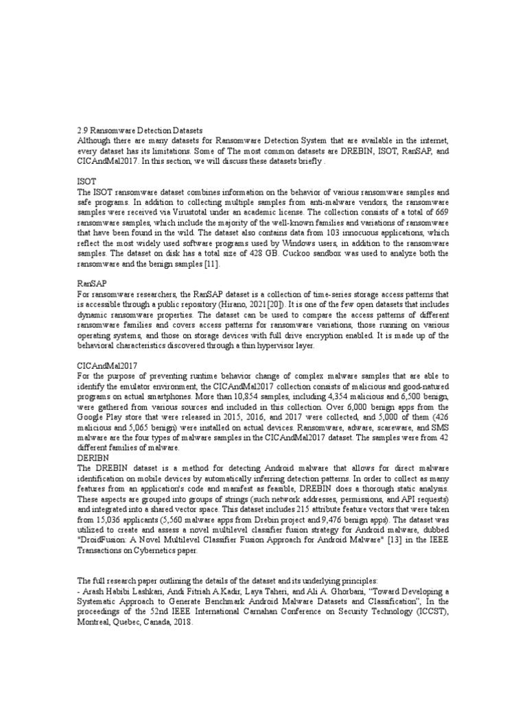 Ransomware Attack Dataset | PDF | Malware | Ransomware