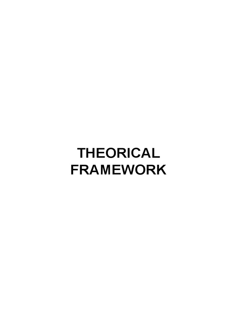 Theorical Framework | PDF