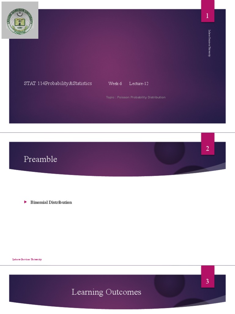 12 Poisson Prob | PDF | Poisson Distribution | Teaching Mathematics
