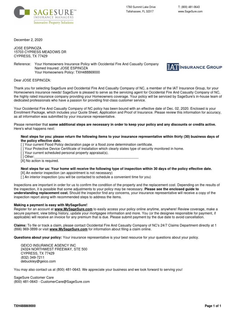 Enrollment Package | PDF | Insurance | Home Insurance