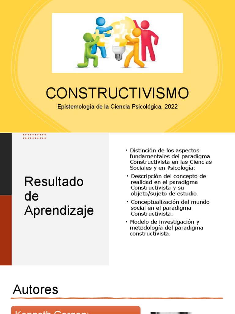 Constructivismo 2022 | PDF | Constructivismo (filosofía de la educación) | Realidad