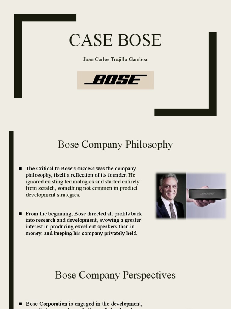 Case Bose | PDF | Innovation | Marketing