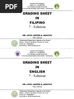 DEPED FORM 138 Jhs | PDF | Behavior Modification | Learning