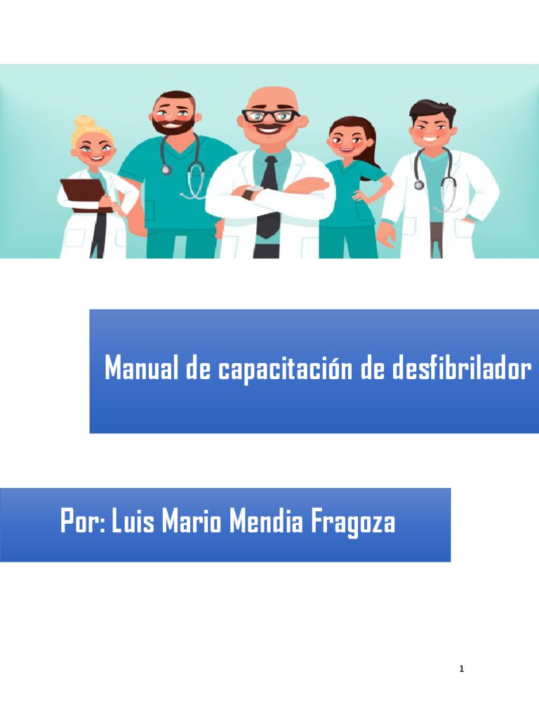 Manual de Desfibriladores: Capacitación | PDF | Electrocardiografia ...