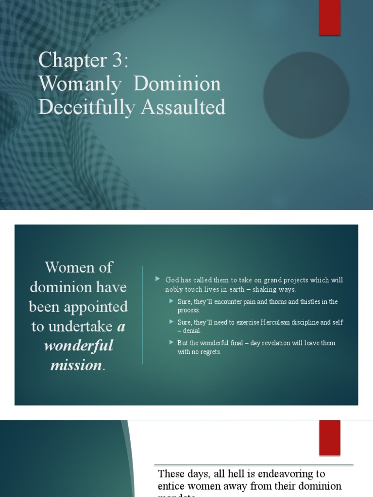 Womanly Dominion: Overcoming Deceit | PDF | Eve | Serpents In The Bible