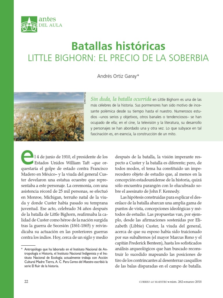 Andrés Ortiz Batalla de Little Big Horn | PDF | siux | George Armstrong ...