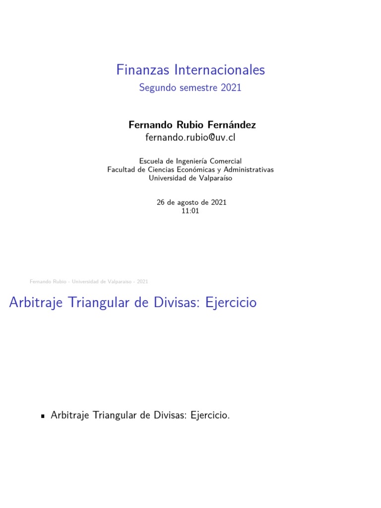 FI 04 Clase | PDF | Arbitraje | Economias