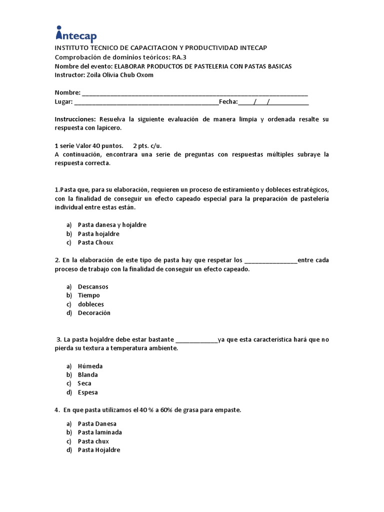 CDT Ra3 | PDF | Postres | Comida regional y étnica