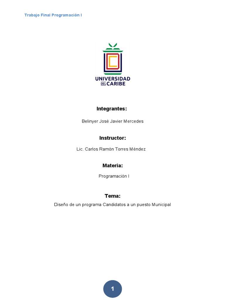 Trabajo Final Programación 1 | PDF | C Sharp (lenguaje de programación) | Ingeniería de software