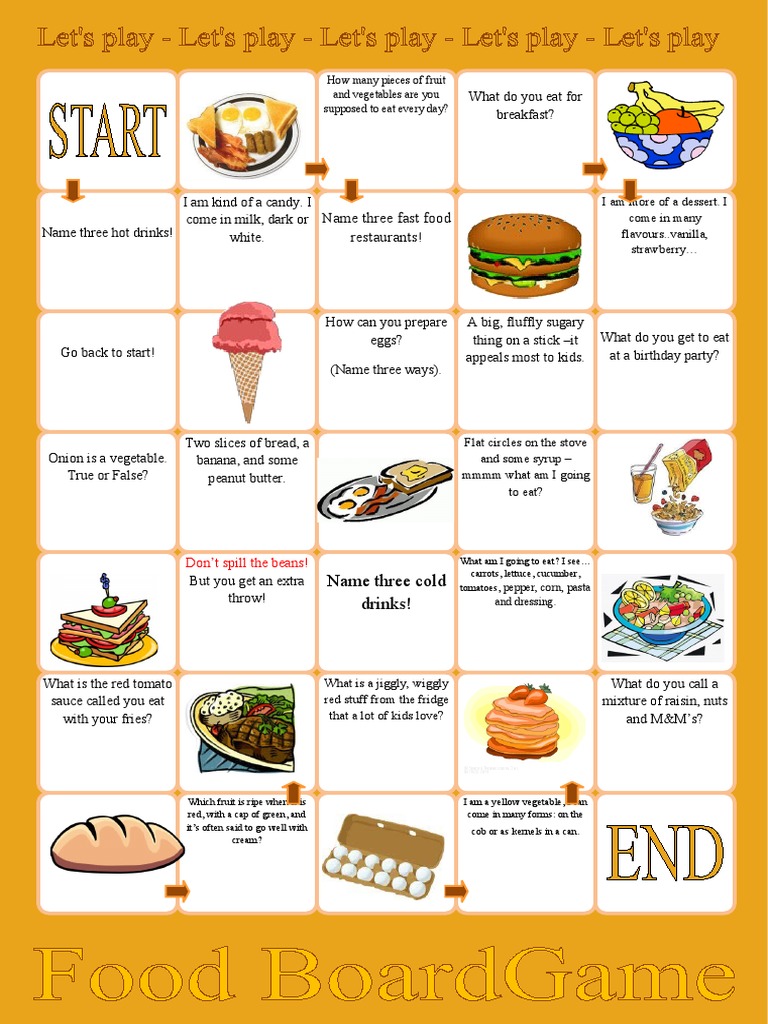 Food Boardgame Boardgames Fun Activities Games Games Picture Desc ...