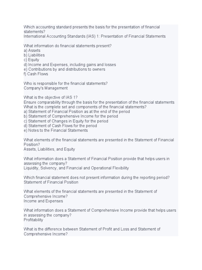 CFAS | PDF | International Financial Reporting Standards | Equity (Finance)