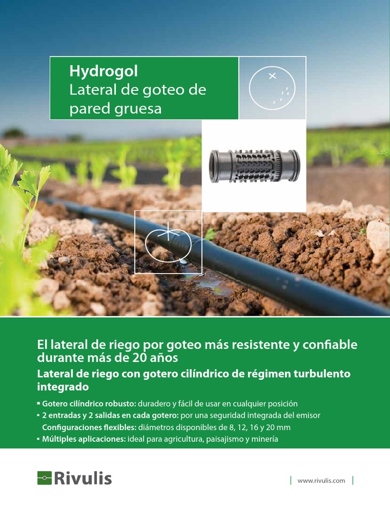Rivulis Hydrogol Espanol Latinoamerica 20191022 Web | PDF | Riego ...