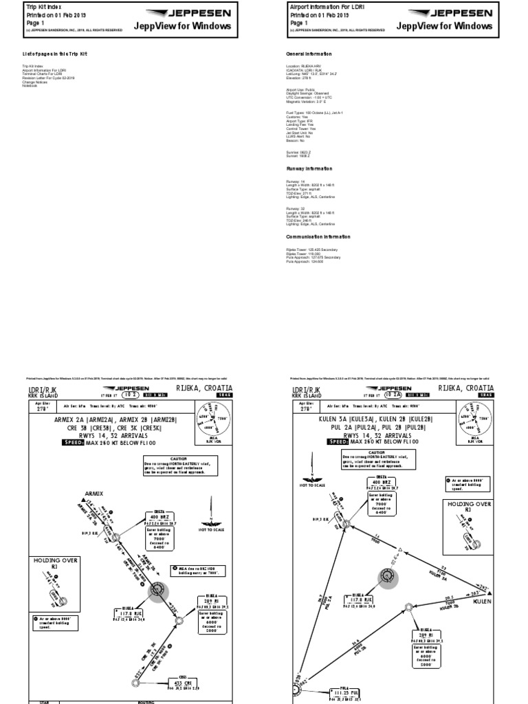 Jeppview For Windows Jeppview For Windows: List of Pages in This Trip ...