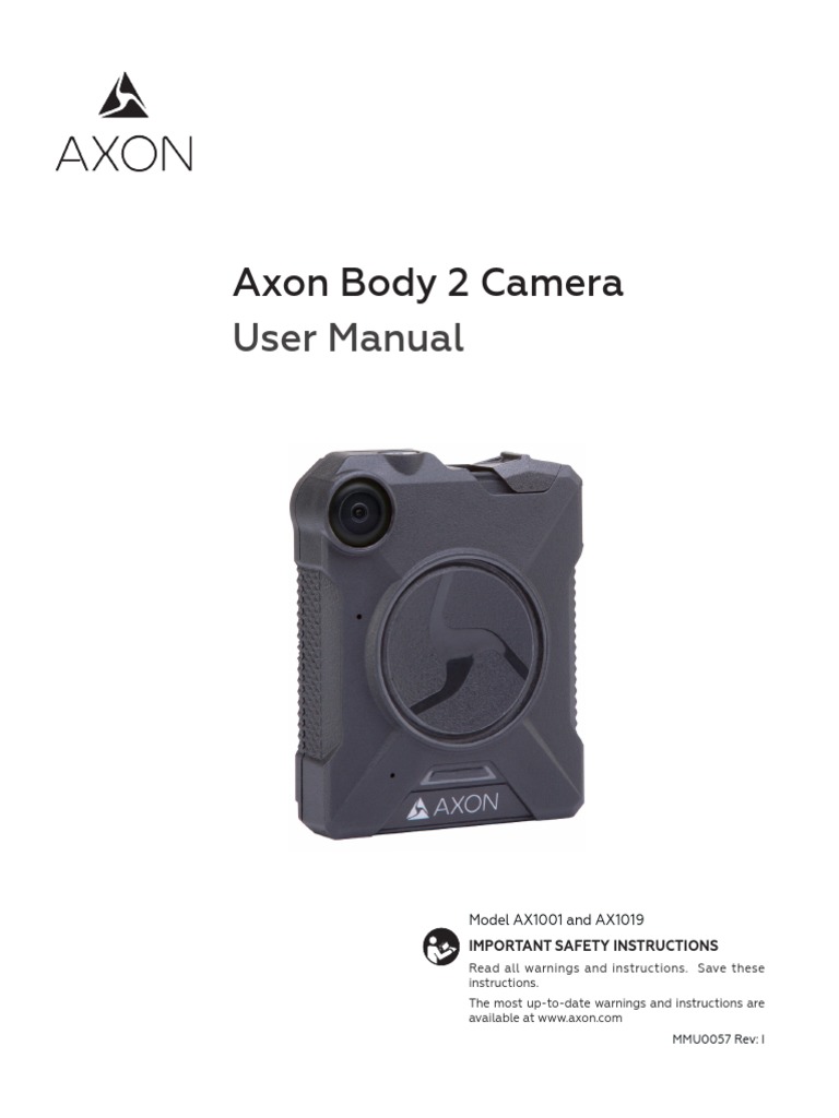 Axon Body 2 Manual MMU0057 | PDF | Electromagnetic Interference | Radio