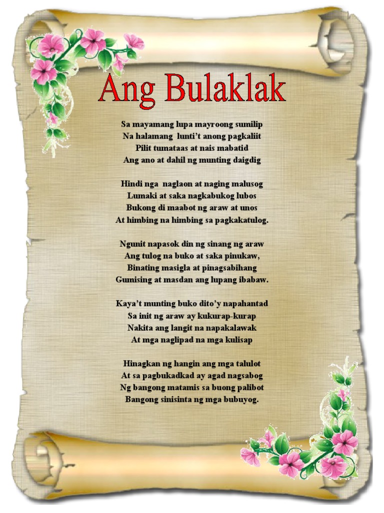 Ang Bulaklak | PDF