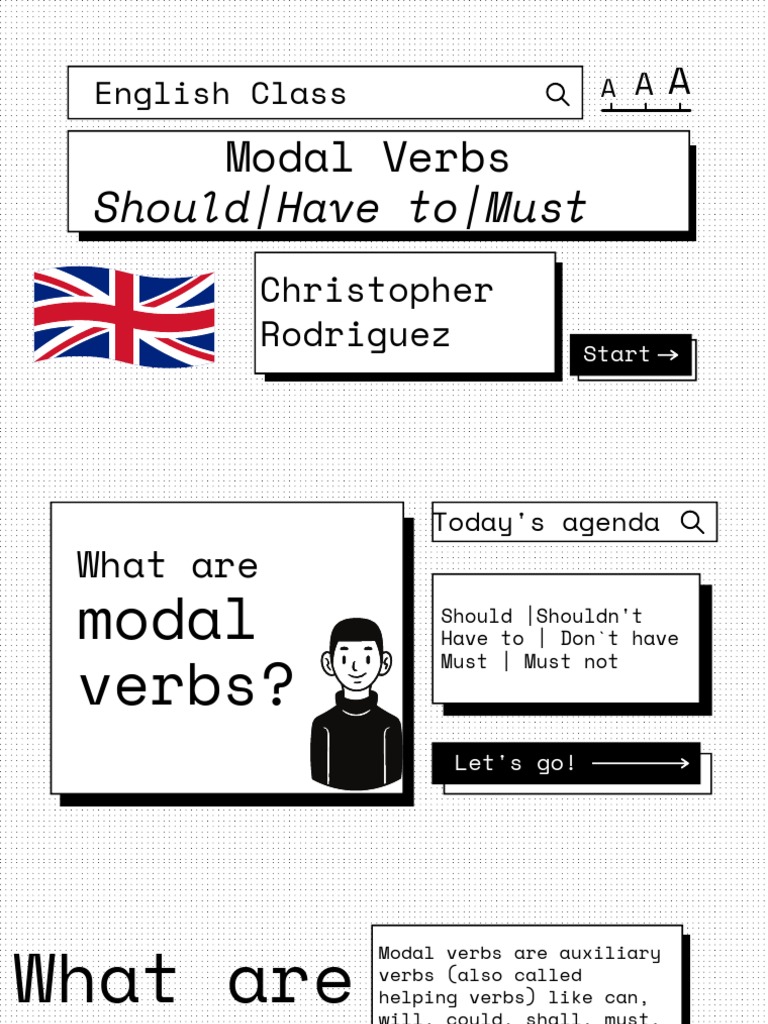 English Class: Modal Verbs | PDF