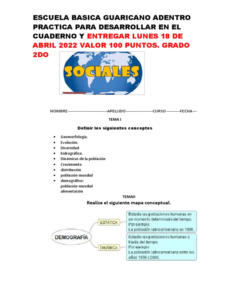 PRACTICA DE SOCIALES 2do .pdf2222222 | PDF