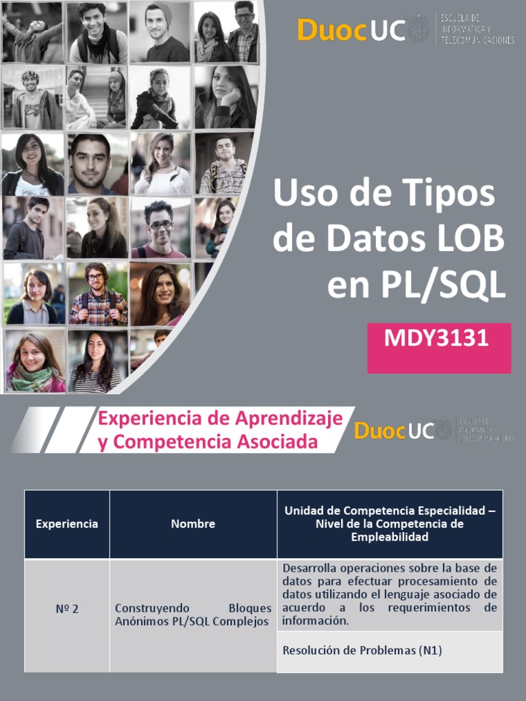 2 - 1 - 2 - Usando Tipos de Datos LOB en Bloques PLSQL | PDF | Pl / Sql | SQL