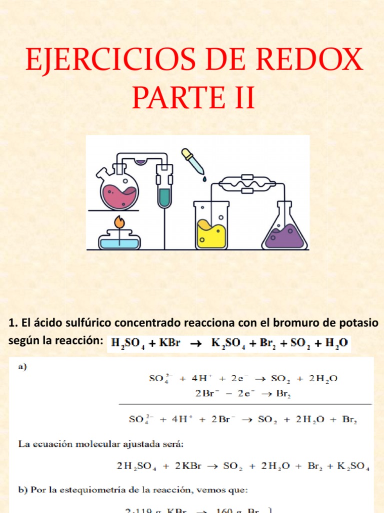 Unidad IV - Ejercicios de Redox Parte II | PDF