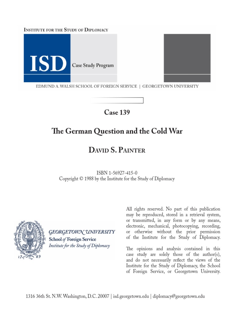 The German Question and The Cold War DaviD S. Painter | Download Free ...