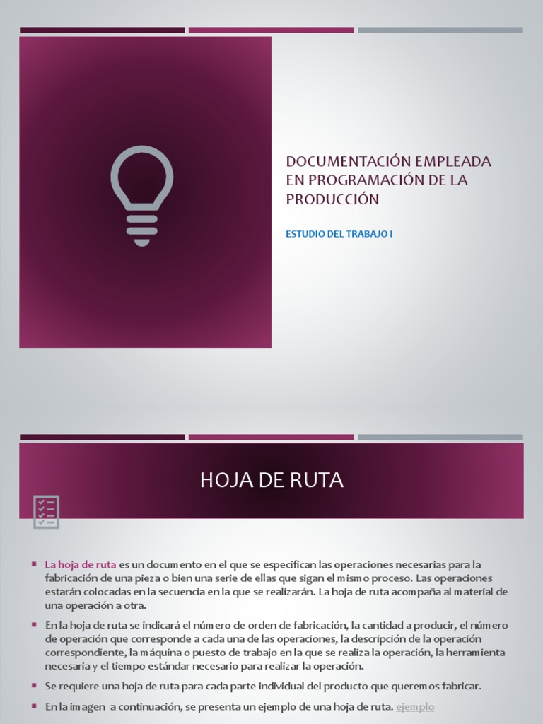 Documentación Empleada en Programación de La Producción | PDF | Programación de computadoras | Hoja
