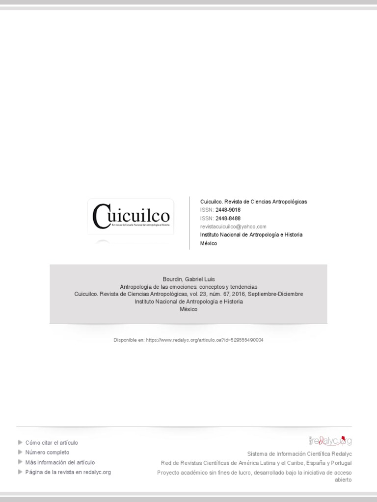 Antropología de las emociones: conceptos clave | PDF | Las emociones ...