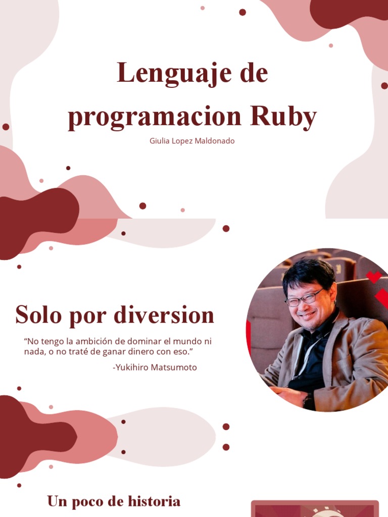 Ruby 1er Seminario | PDF | Ruby (lenguaje de programación) | Lenguaje ...