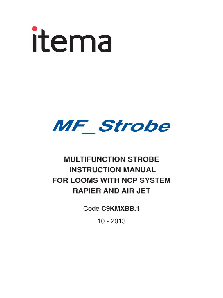 Multifunction Strobe Instruction Manual For Looms With NCP System Rapier and Air Jet | PDF ...