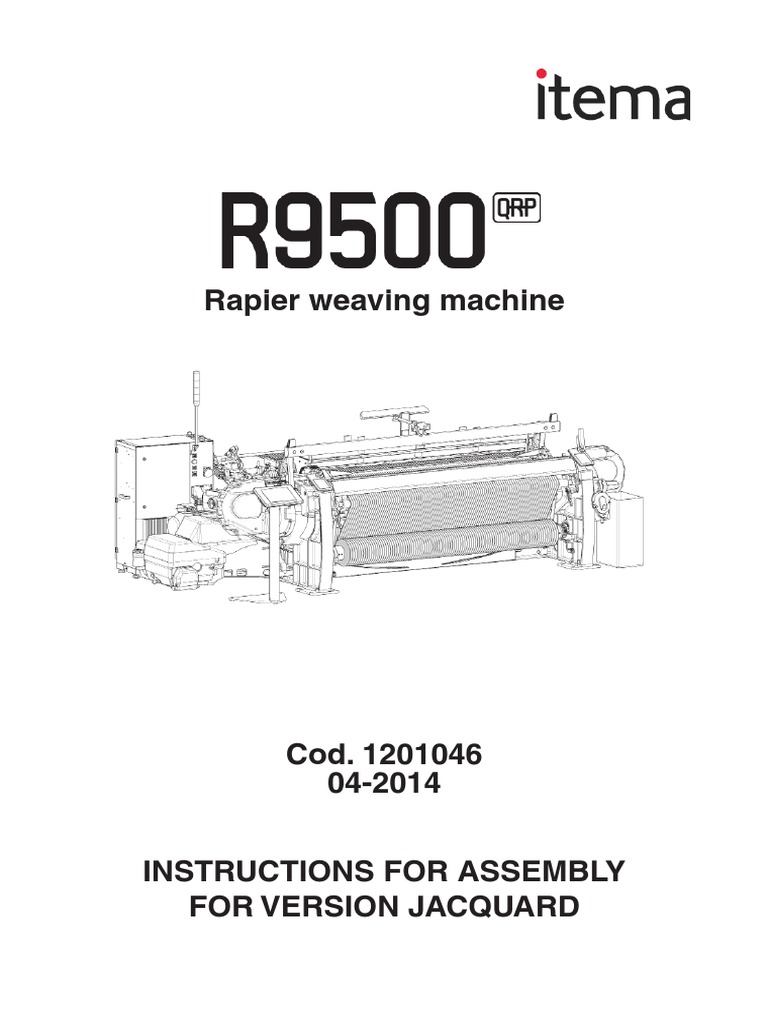Itema R9500 Rapier Loom Assembly Guide | PDF | Mains Electricity | Fuse ...