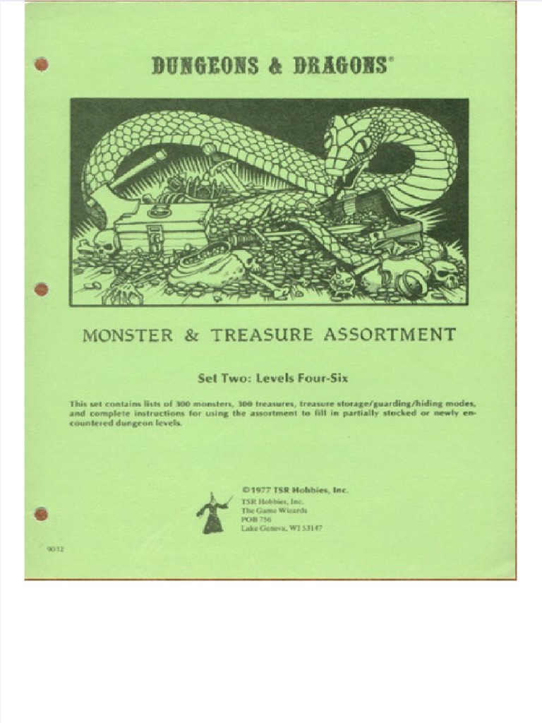 Monster and Treasure Assortment Set 2 1977 | PDF | Elf (Dungeons & Dragons)
