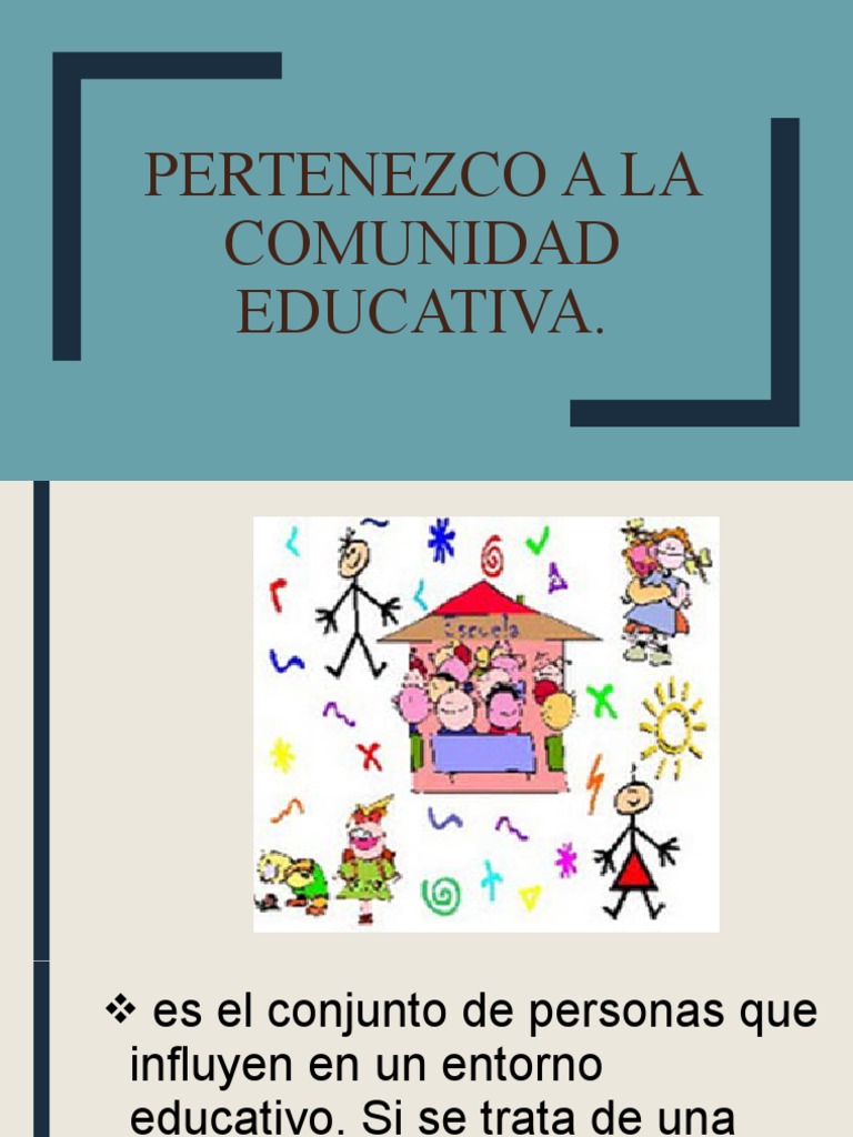 Pertenezco A La Comunidad Educativa 6° | PDF